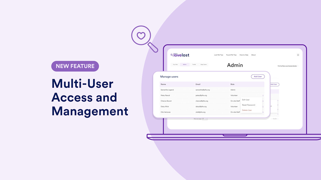 Introducing Multi-User Access and Management | Petco Love Lost