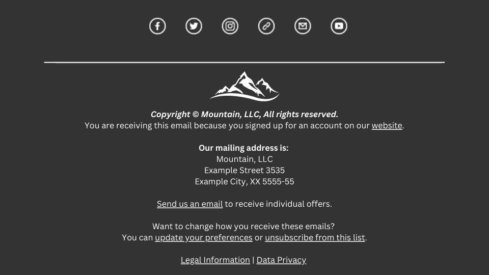 How to Create a Great Email Footer for Transactional Emails | Semplates