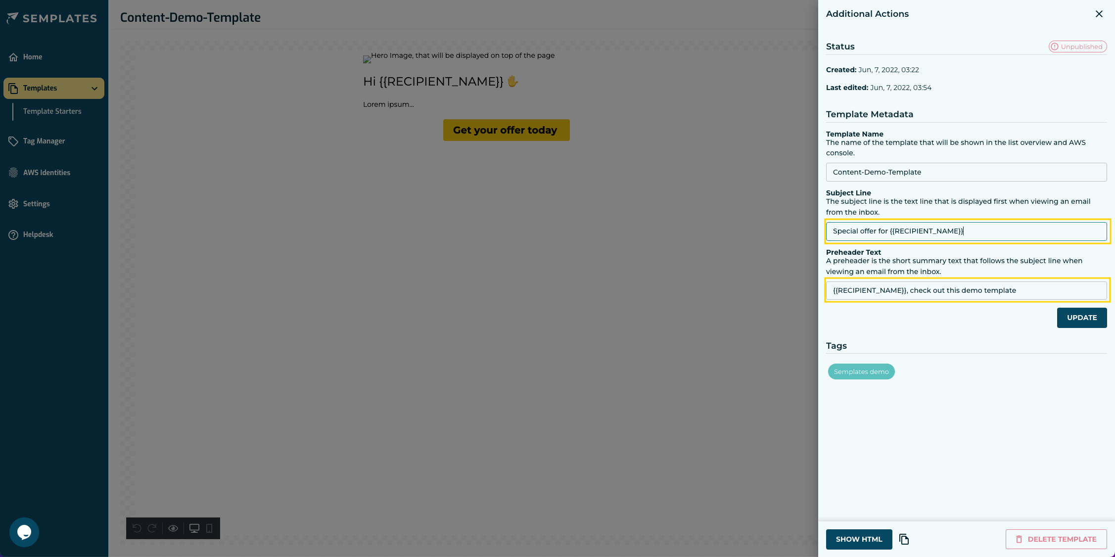 Email Personalization - Subject line and Preheader text | Semplates