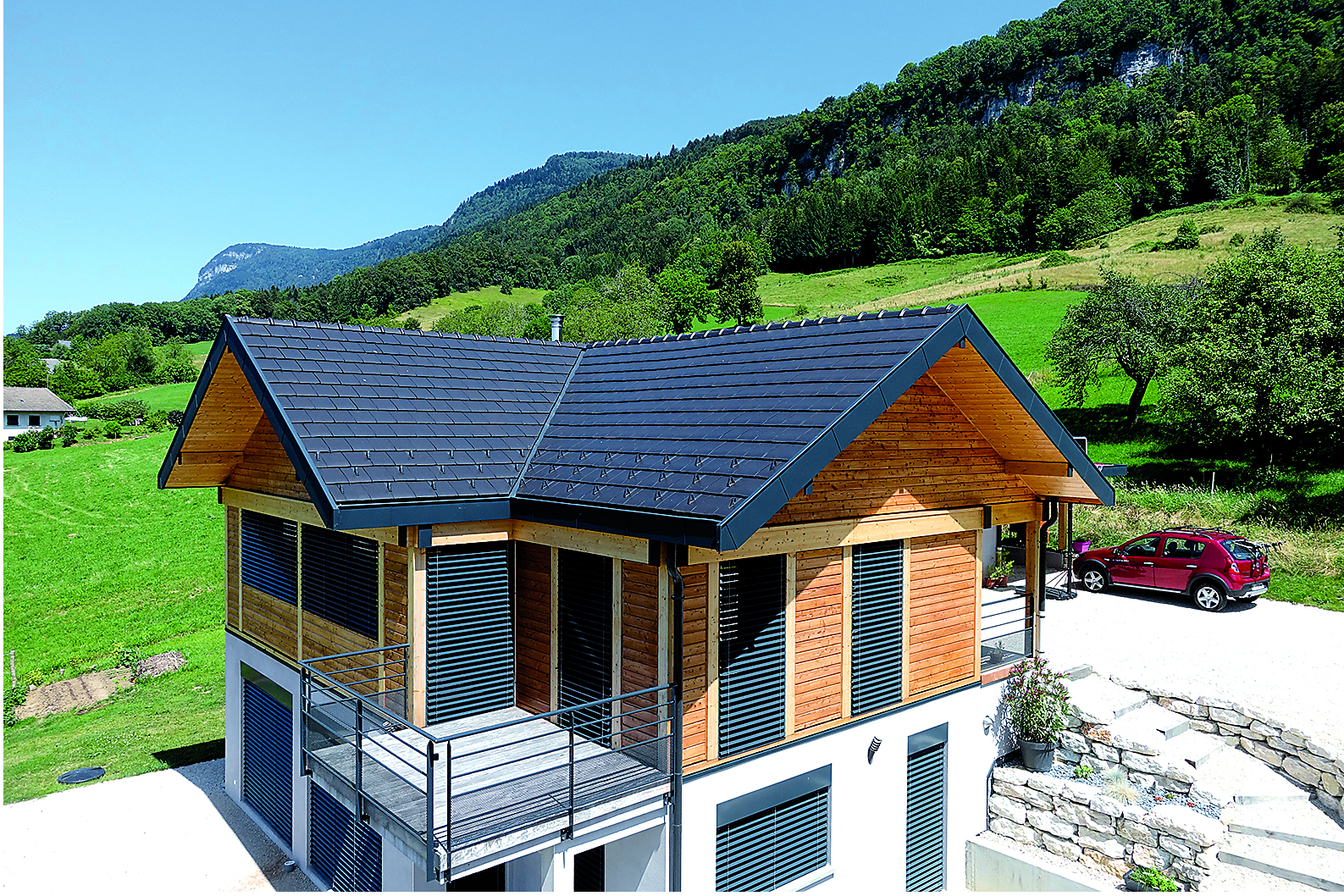 Tuile terre cuite Signy Anthracite Mat | Monier BMI France