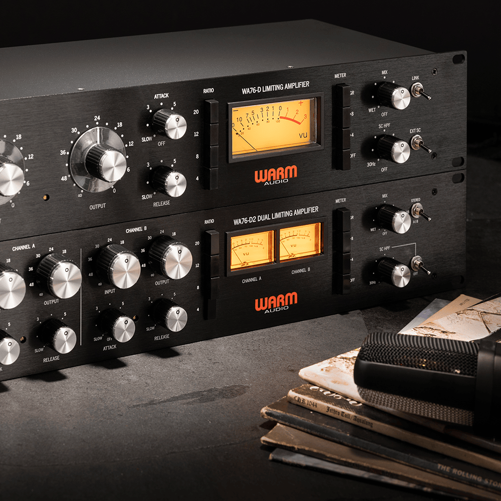Warm Audio WA76-D & D2 1176-Style Single & Dual-Channel Studio Compressors