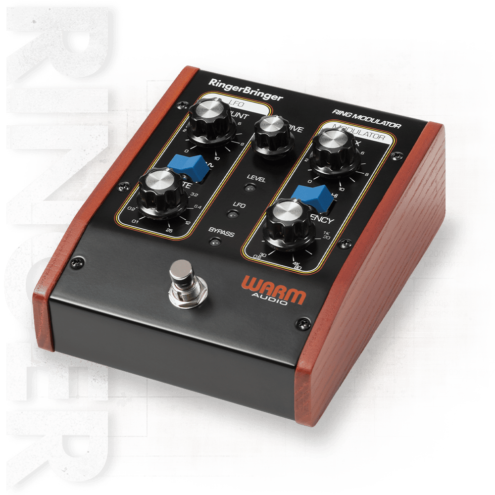 Warm Audio RingerBringer 100% Analog Ring Modulation Pedal With LFO, MOD, FREQUENCY & RATE Controls