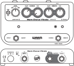 Warm Audio WA-C1 Chorus Vibrato Pedal - CE-1 Style Analog Chorus Pedal
