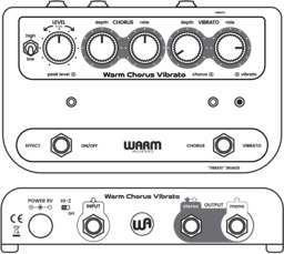 Warm Audio WA-C1 Chorus Vibrato Pedal - CE-1 Style Analog Chorus Pedal