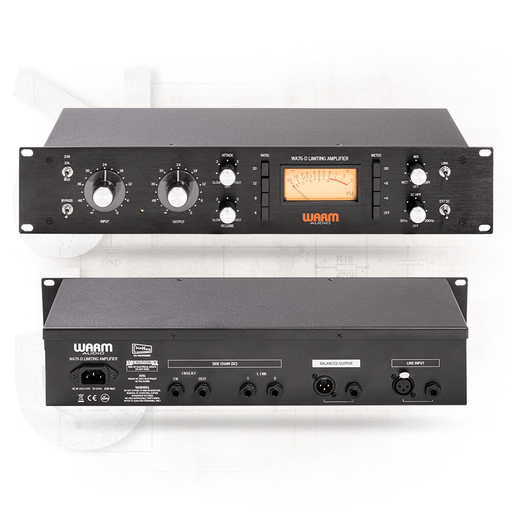 Warm Audio WA76-D & D2 1176-Style Single & Dual-Channel Studio Compressors