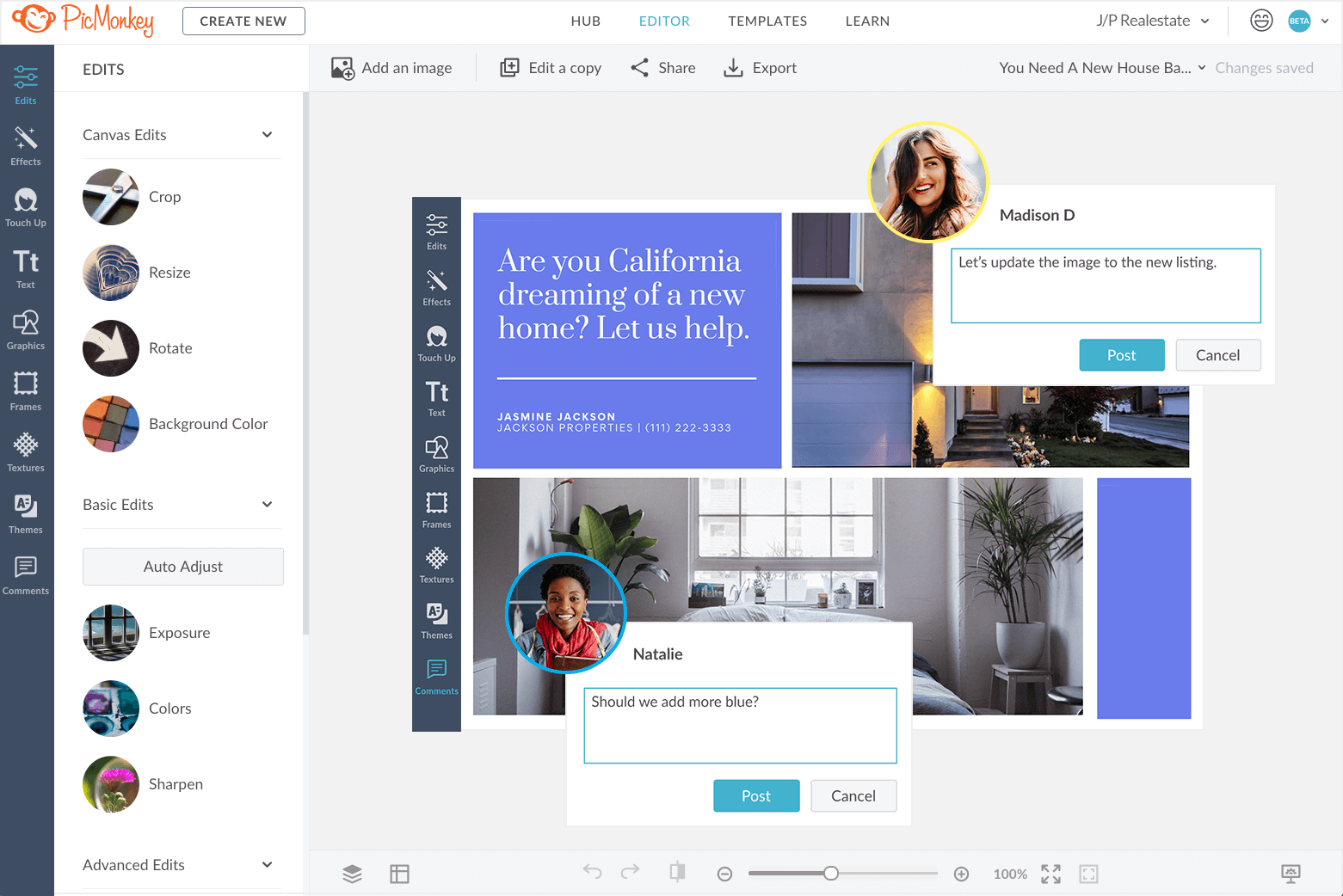 Edit After Saving Your Projects | PicMonkey