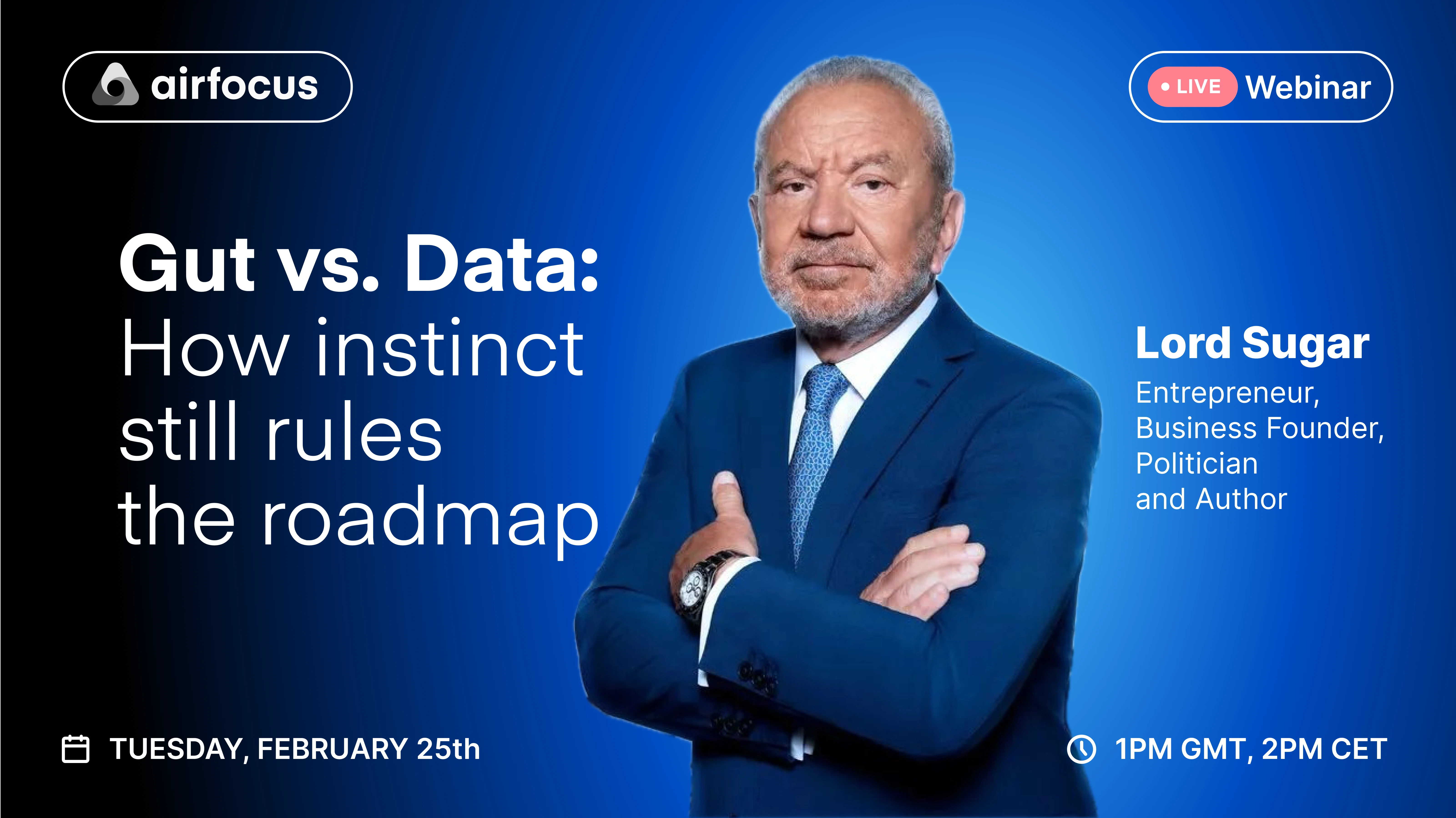 Webinar: Gut vs. Data: How Instinct Still Rules the Roadmap | airfocus