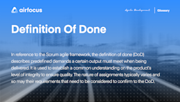What Is The Definition Of Done In The Scrum Agile Framework 