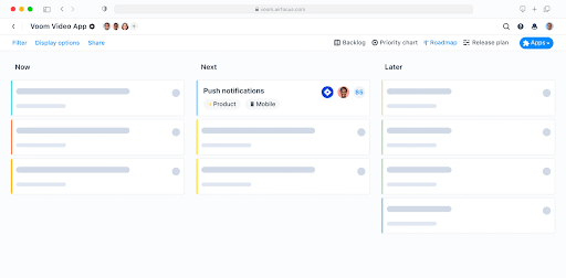 How to Use the Now, Next, Later Roadmap | airfocus