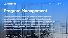 What Is Program Management Program Management Definition FAQ