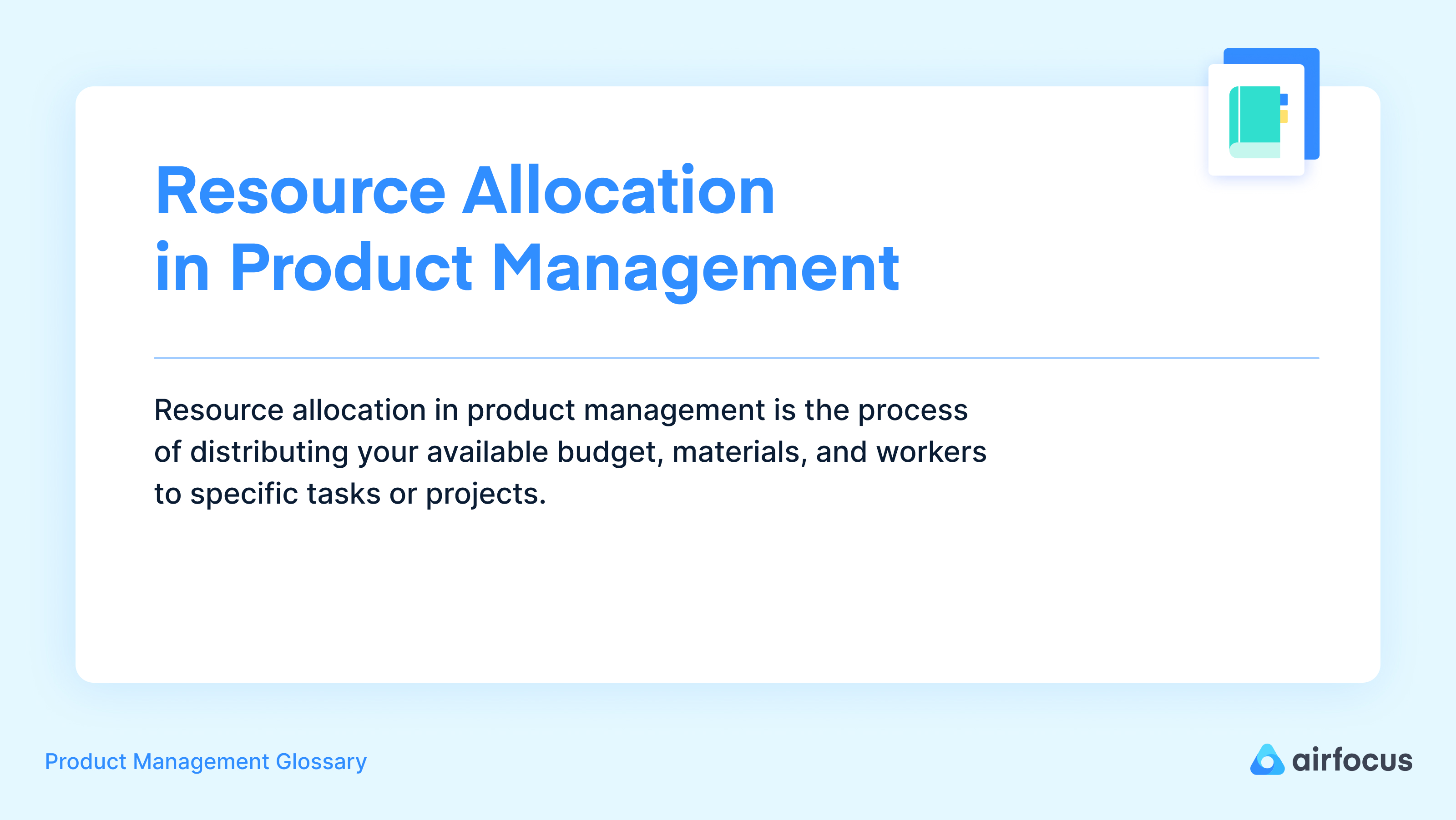 What is resource allocation in product management? Definition ...
