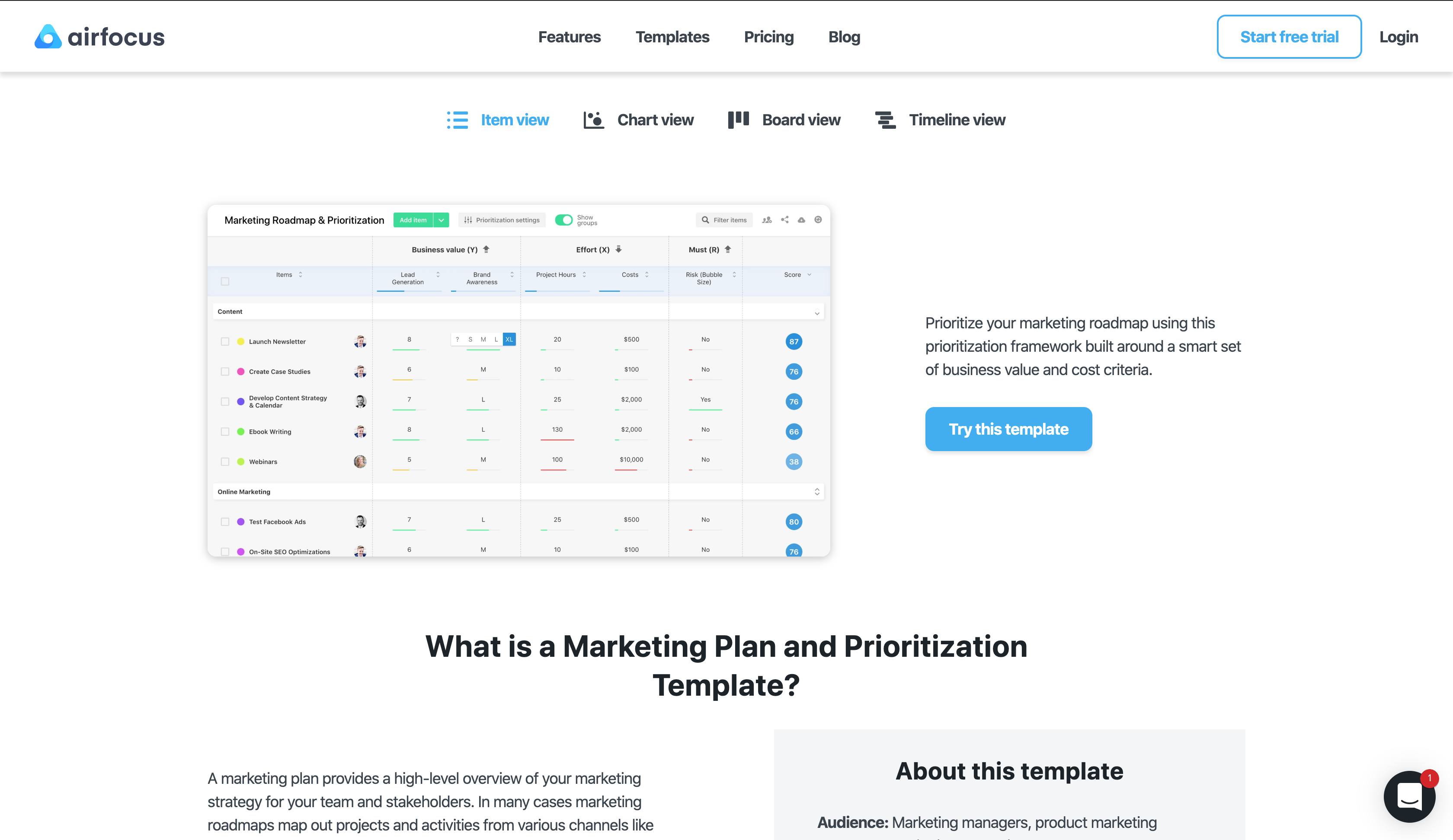 How To Create a Project Overview + 5 Project Overview Templates | airfocus