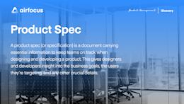 What Is A Product Spec Definition FAQ