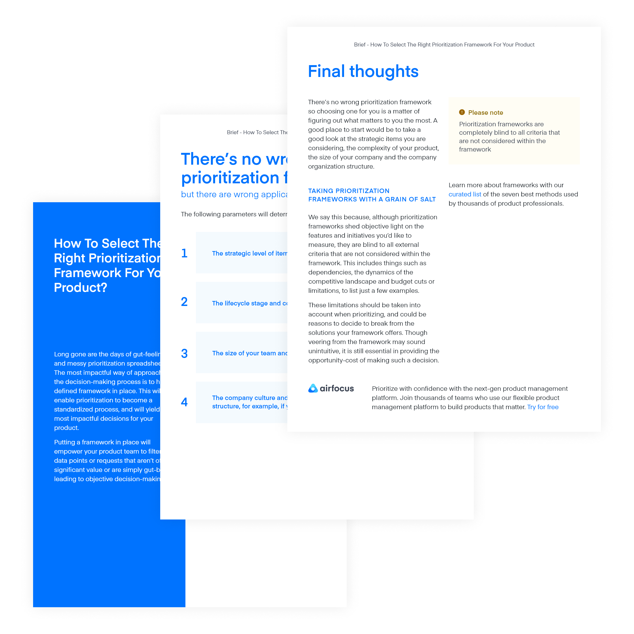 5-min guide - How to select the right prioritization framework for your ...