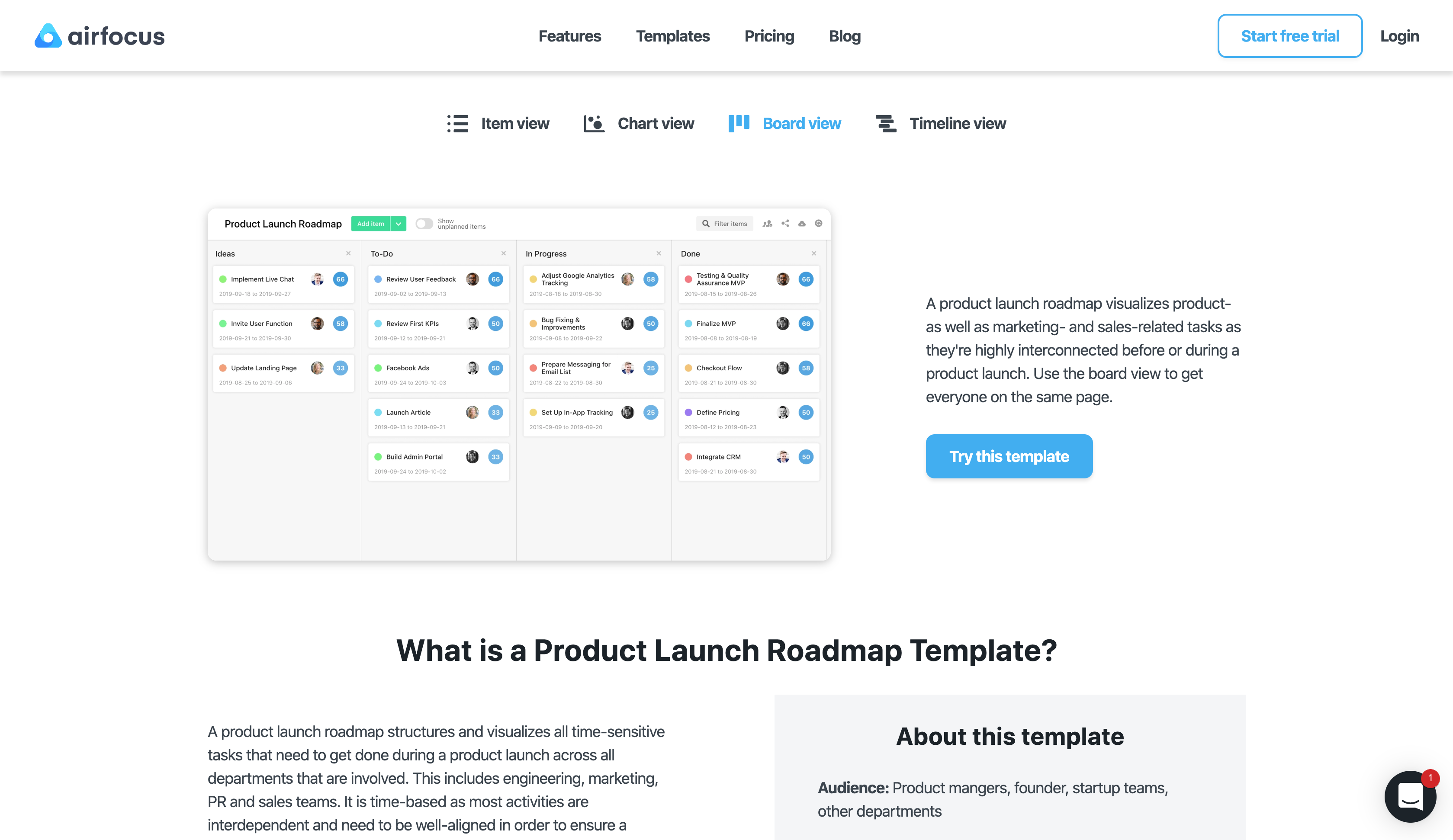 How To Create a Project Overview + 5 Project Overview Templates | airfocus