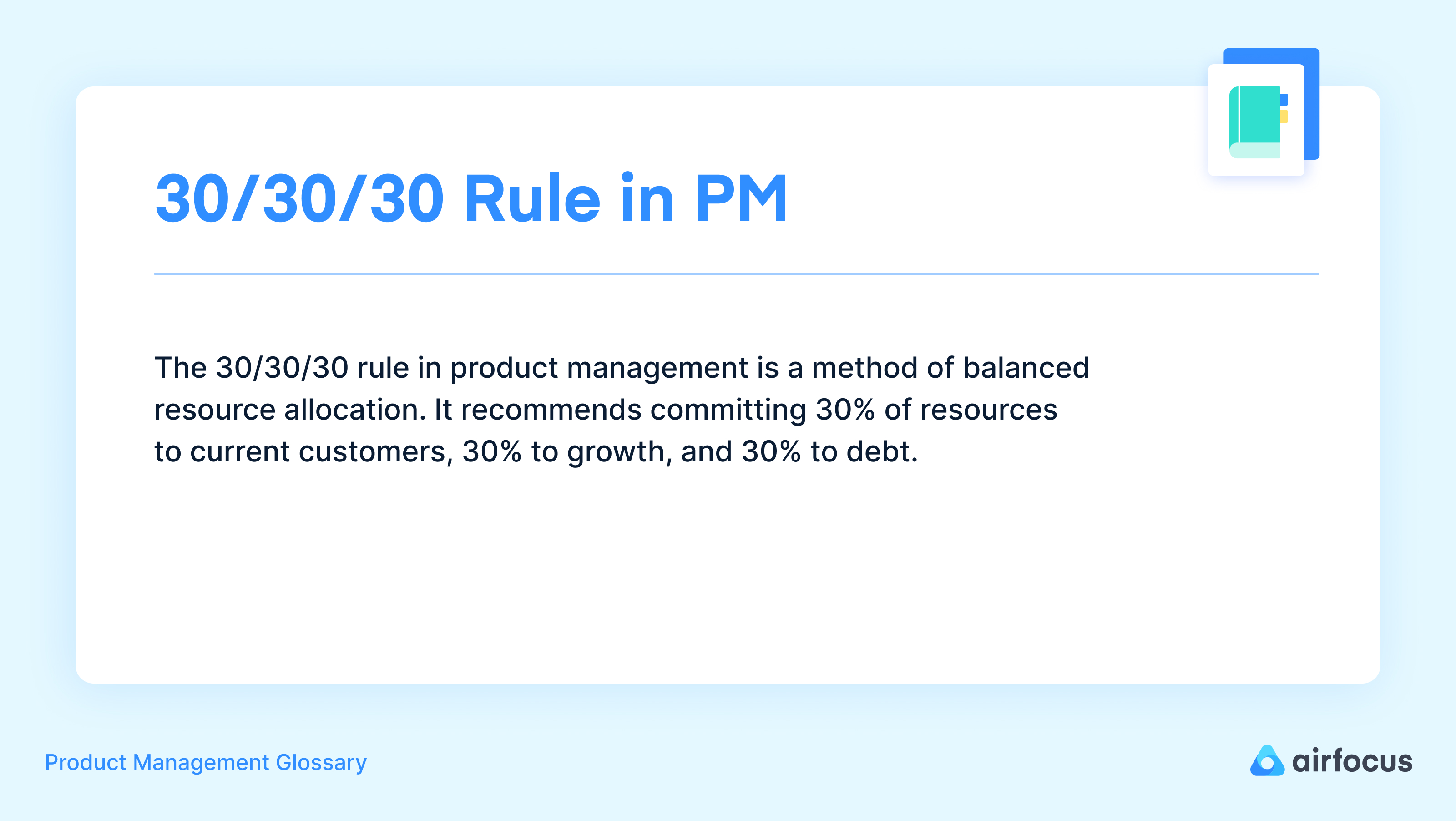 What is the 30/30/30 Rule in Product Management? Definition, Components ...