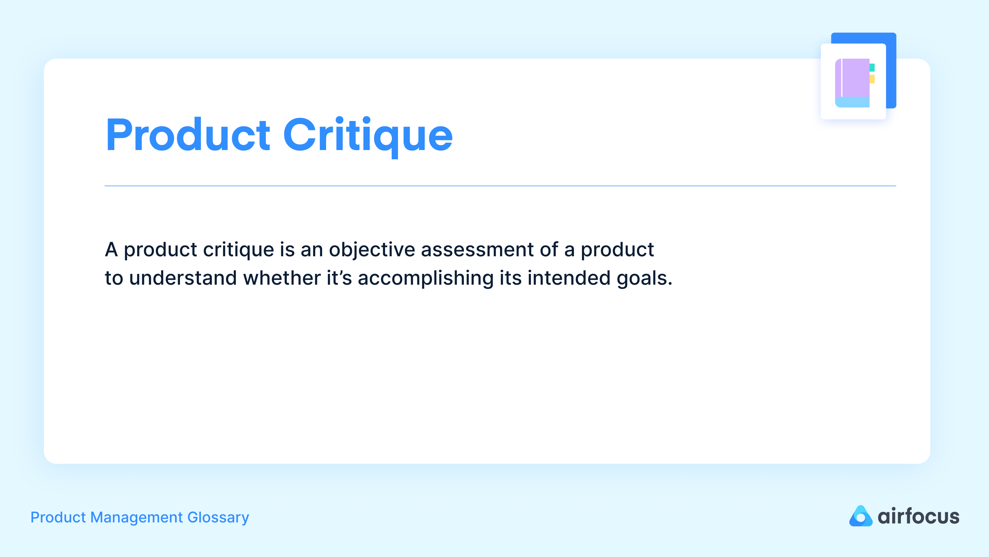 What is Product Critique? Definition, types and tips.