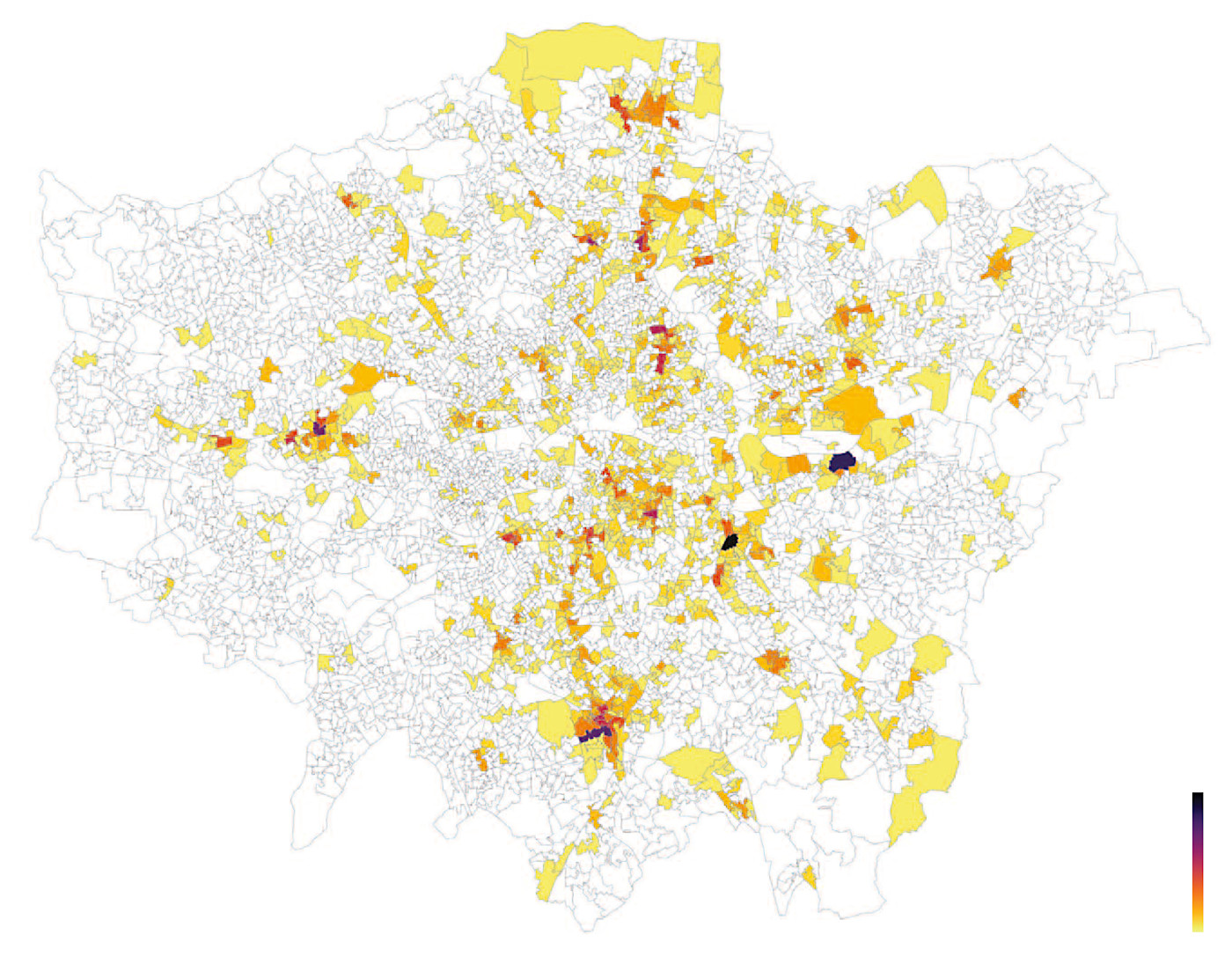 The Spatial Signature of the London Riots