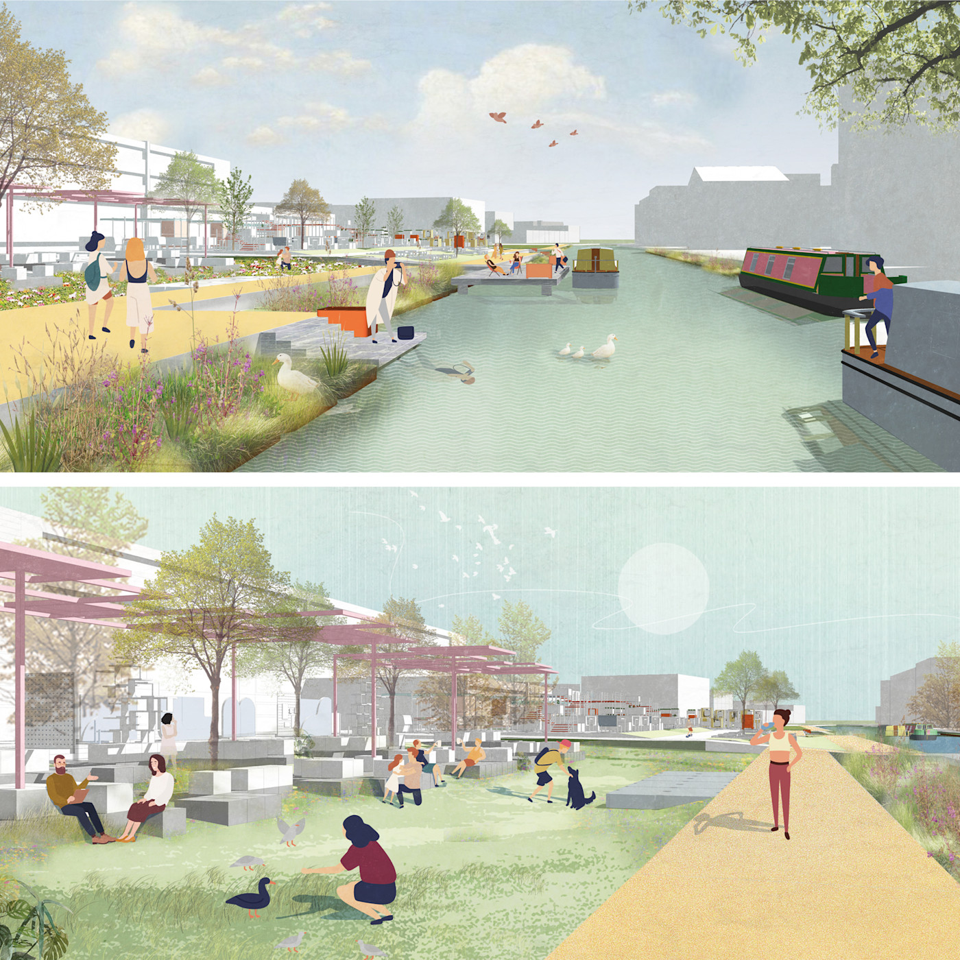 A Collaborative Landscape for a Floating Community
