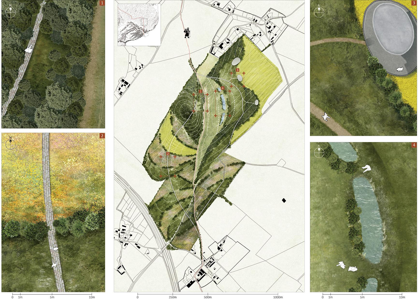 Lead by Hedgerow - New Landmark on the Pilgrimage Road