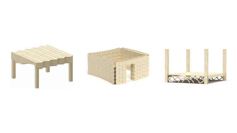 Digital Timber Research on Architectural Kits Generation