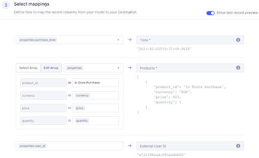 Unify a customer's online and in-store purchases downstream with Segment Reverse ETL