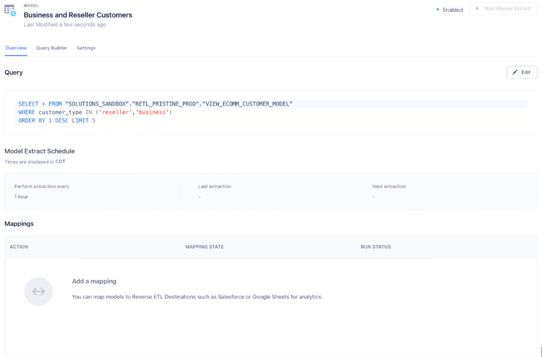 Use Segment Reverse ETL to sync your Snowflake customer table to Salesforce