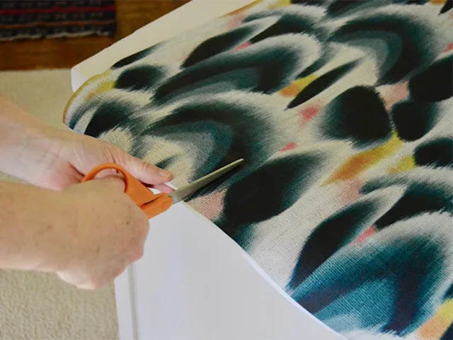 How to Wallpaper Your Furniture With Spoonflower's Peel and Stick