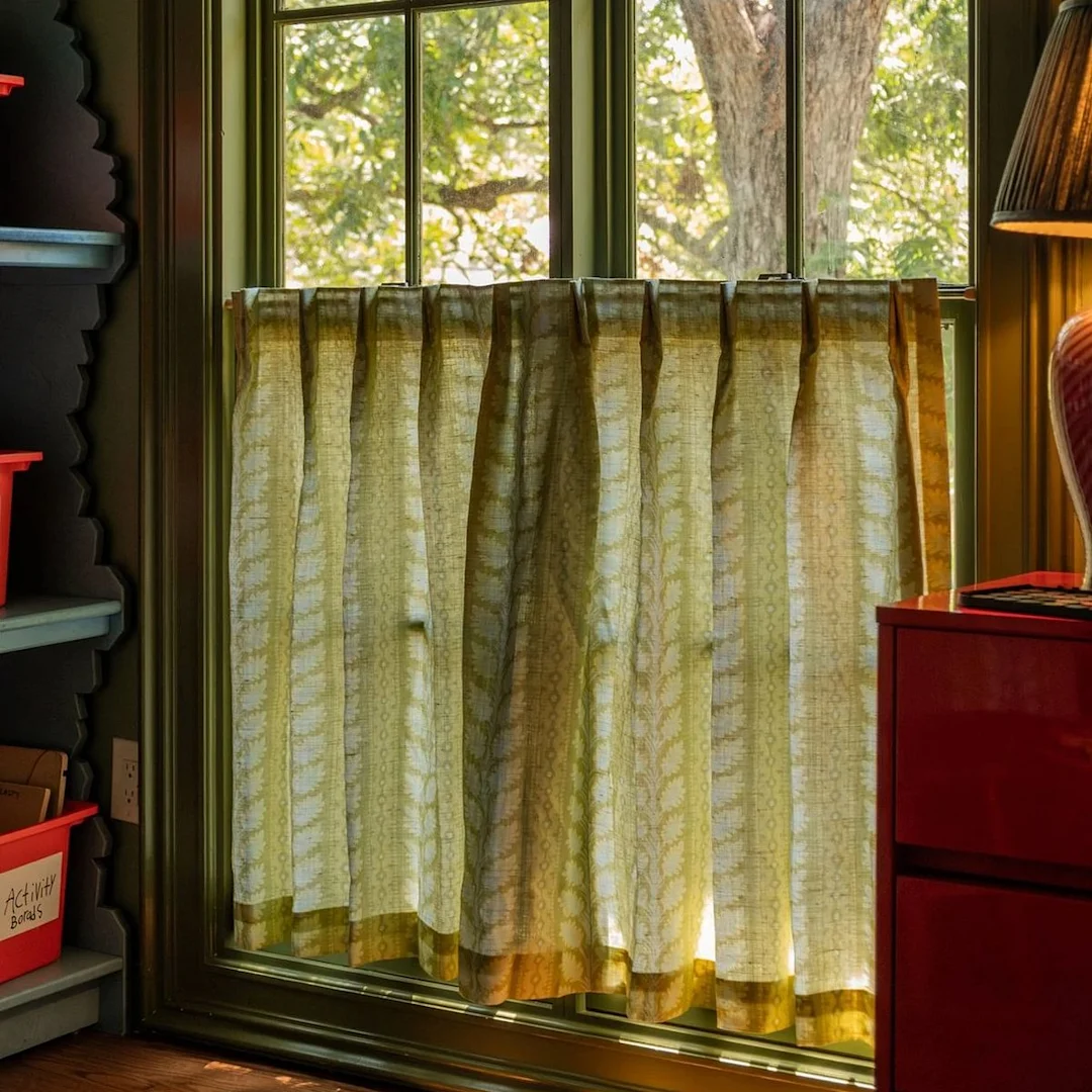 Celestial & Floral Elements - Organic hand-drawn Line Art - Ivory on Bro...