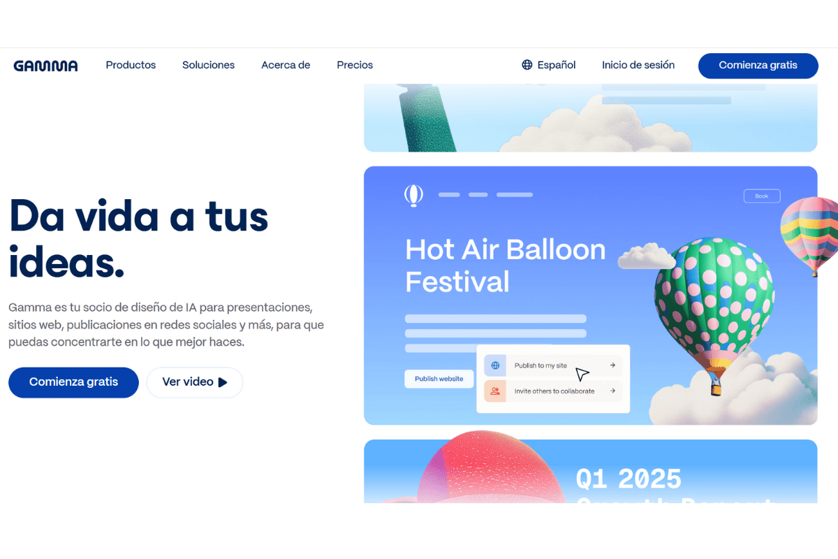 Gamma App qué es y cómo usarla para crear presentaciones y contenido con IA