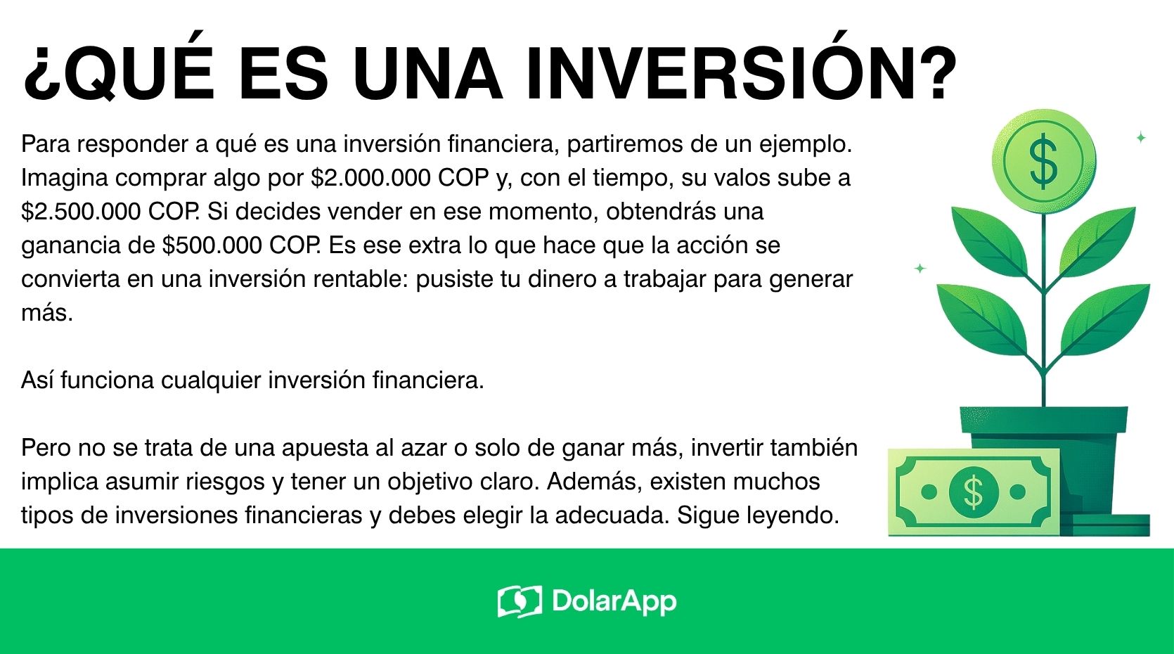 ¿Qué es una inversión?