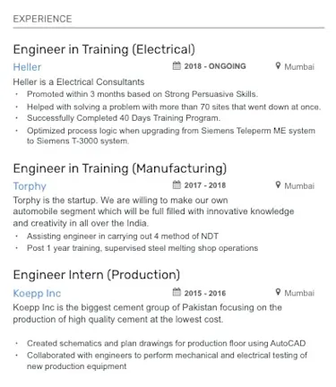 How to List Professional Work Experience on a Resume in 2024