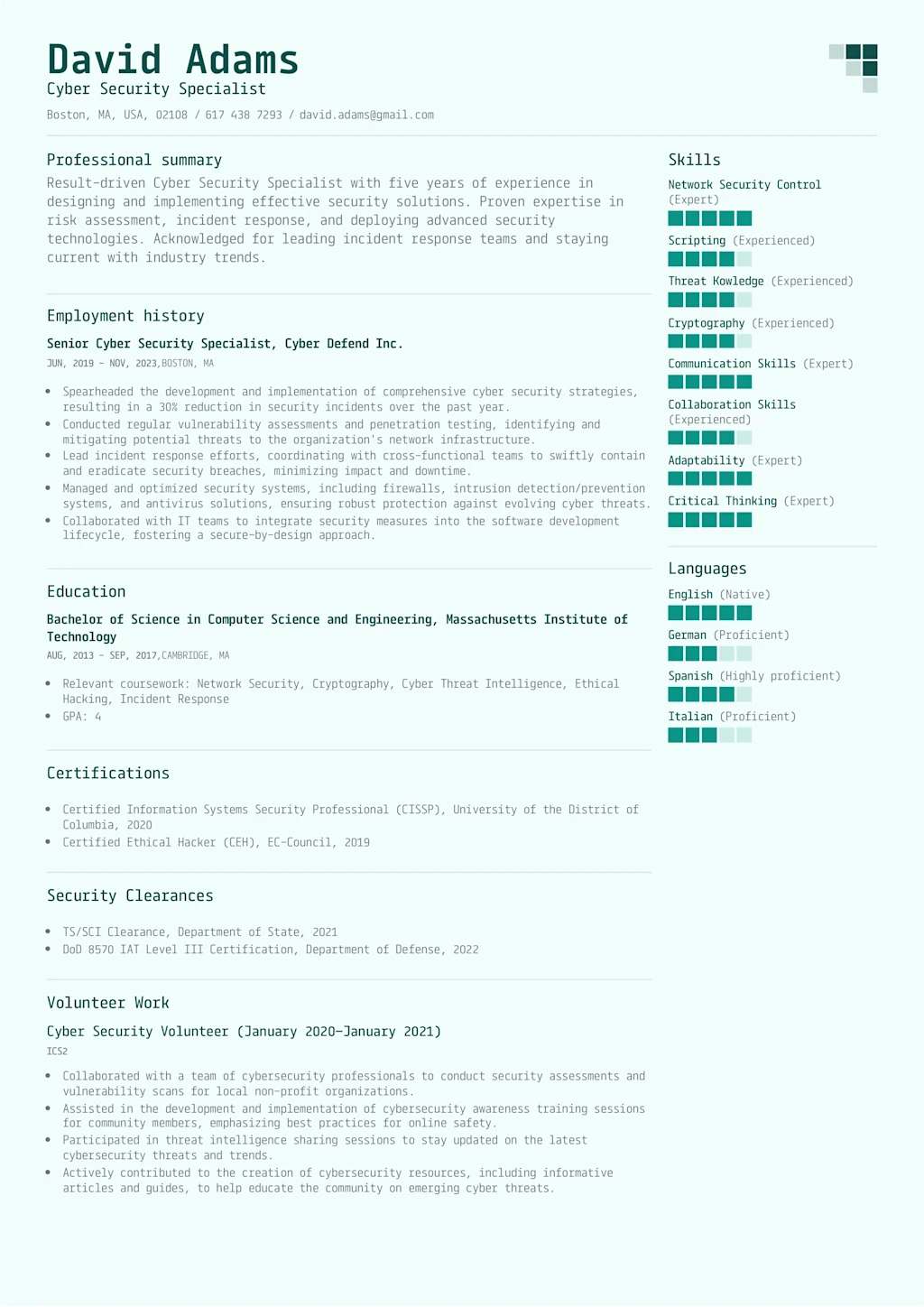 How to Craft a Cyber Security Resume: Full Guide + Examples