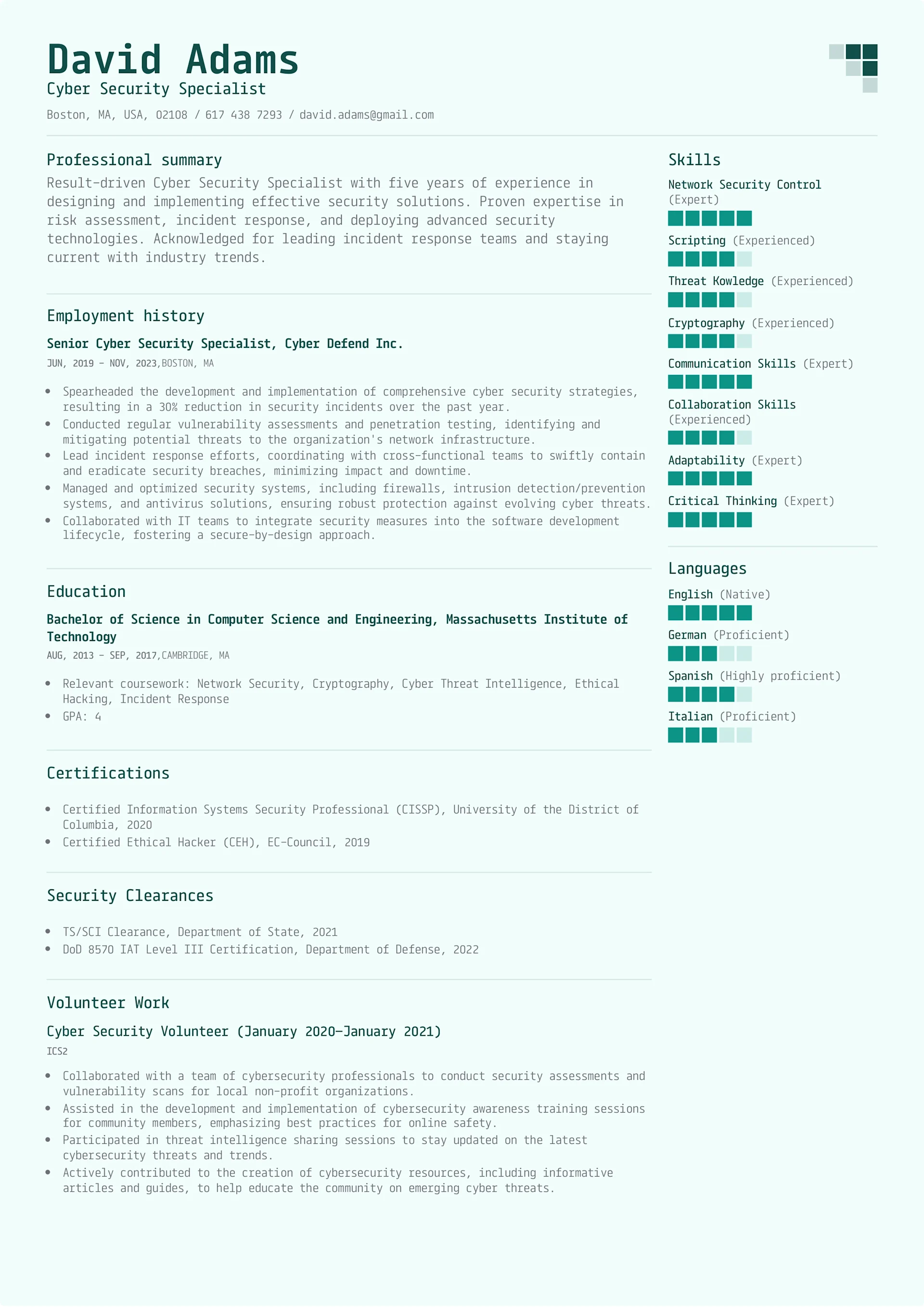 How to Craft a Cyber Security Resume: Full Guide + Examples