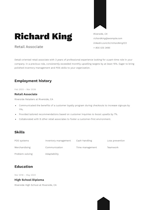 Part-Time Job Resume: Examples & How to Write One in 2026