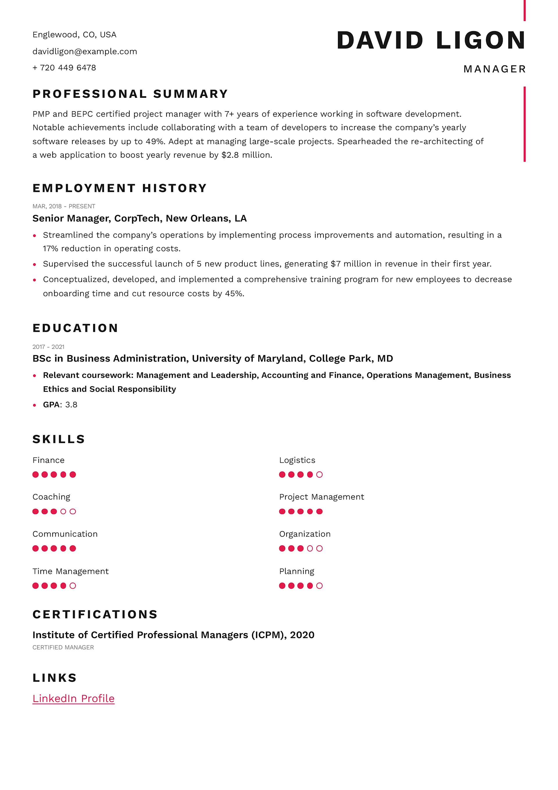 How to Write a Manager Resume in 2023 [w/ Examples & Tips]