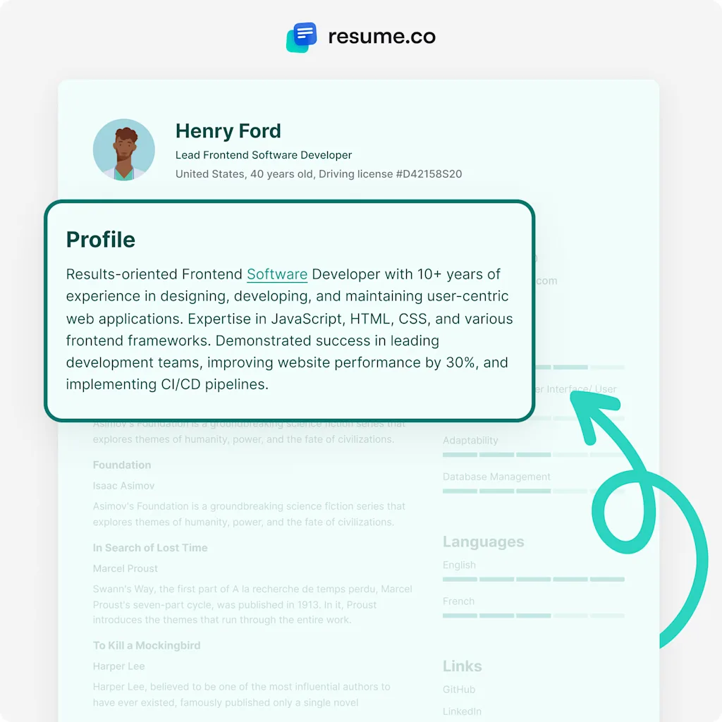Tips for Writing a Professional Resume Profile [+ 27 Examples]