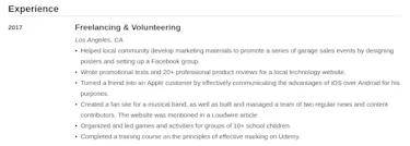 How to List Professional Work Experience on a Resume in 2024