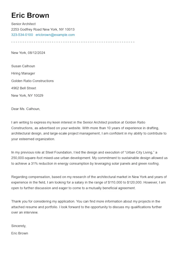 How to Put Salary Expectations in a Cover Letter [w/ Examples]