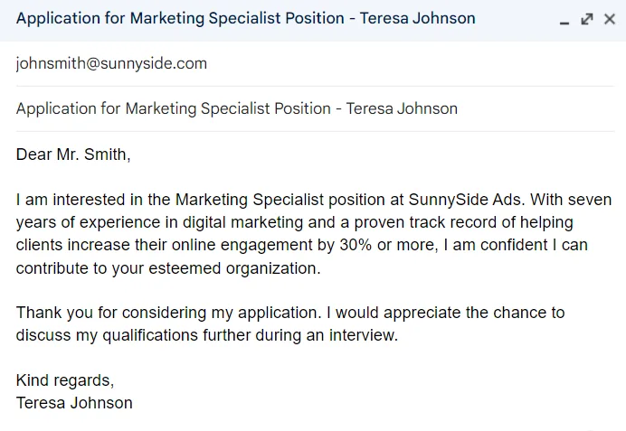 Writing and Sending an Email Cover Letter: Full Guide