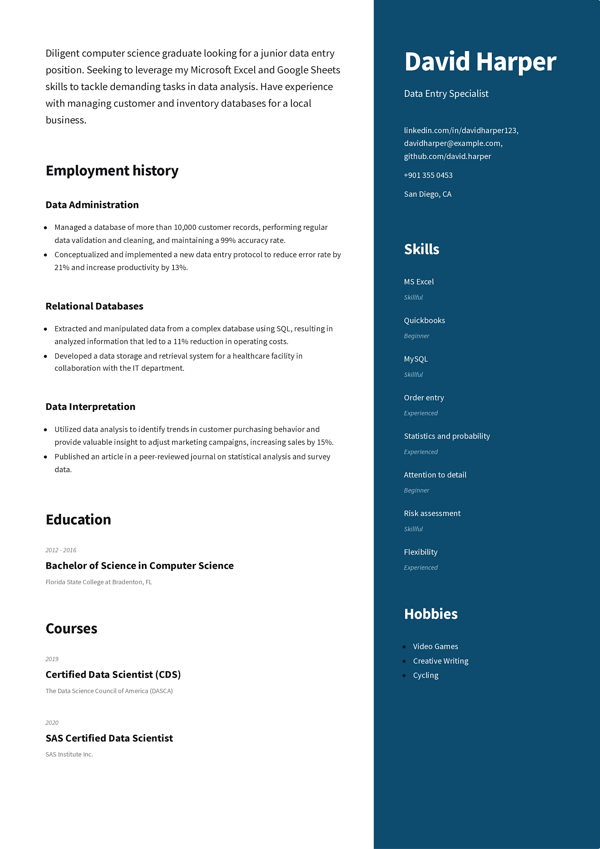 The Best CV Format: Tips and Tricks [w/ Examples]
