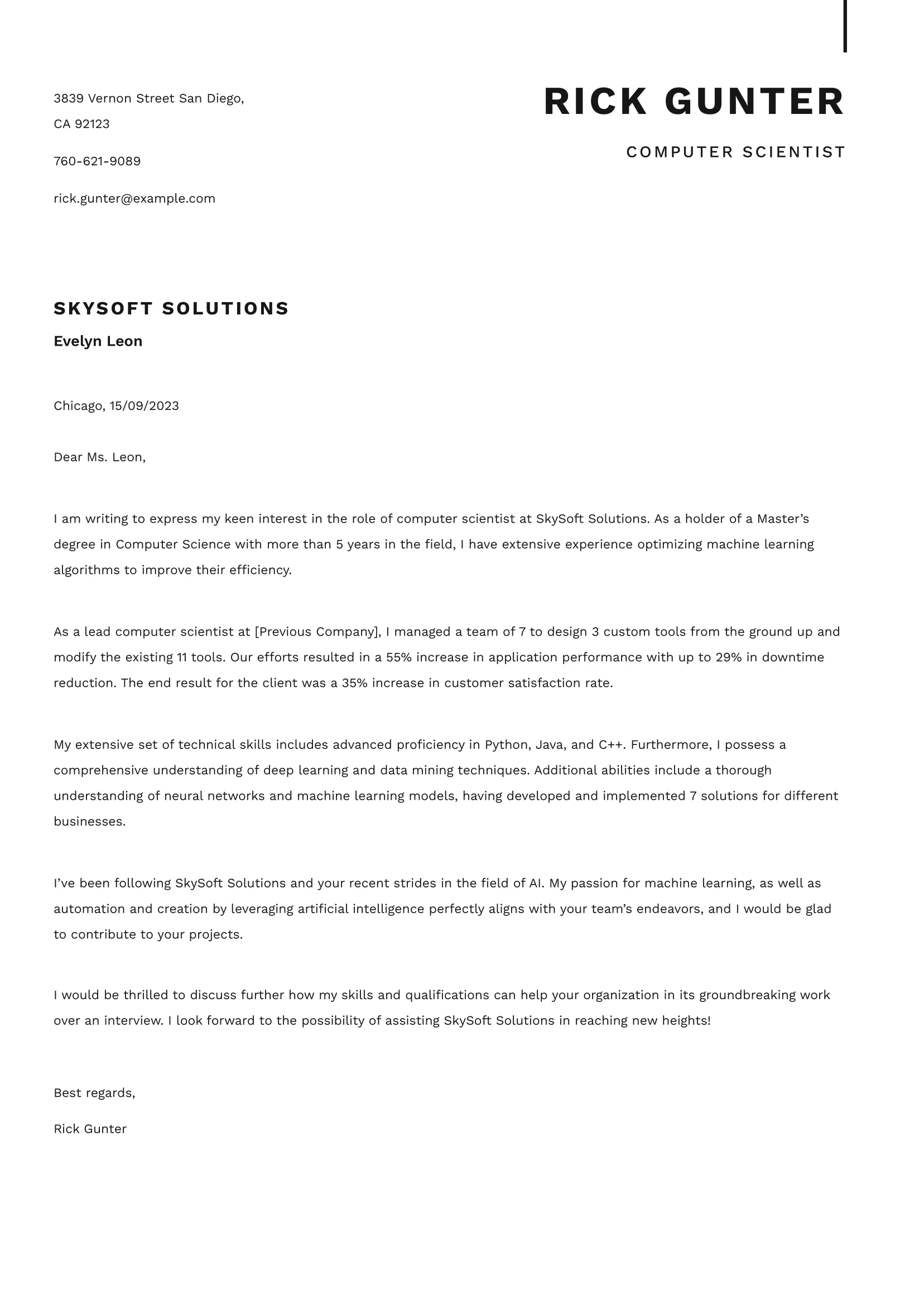 How to Write an Expert Computer Science Cover Letter [w/ Tips]