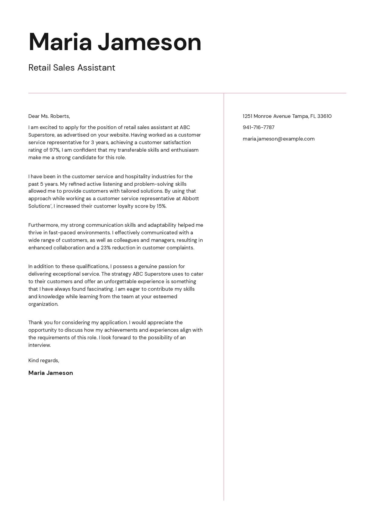 Retail Cover Letter: A Comprehensive Guide [w/ Examples]