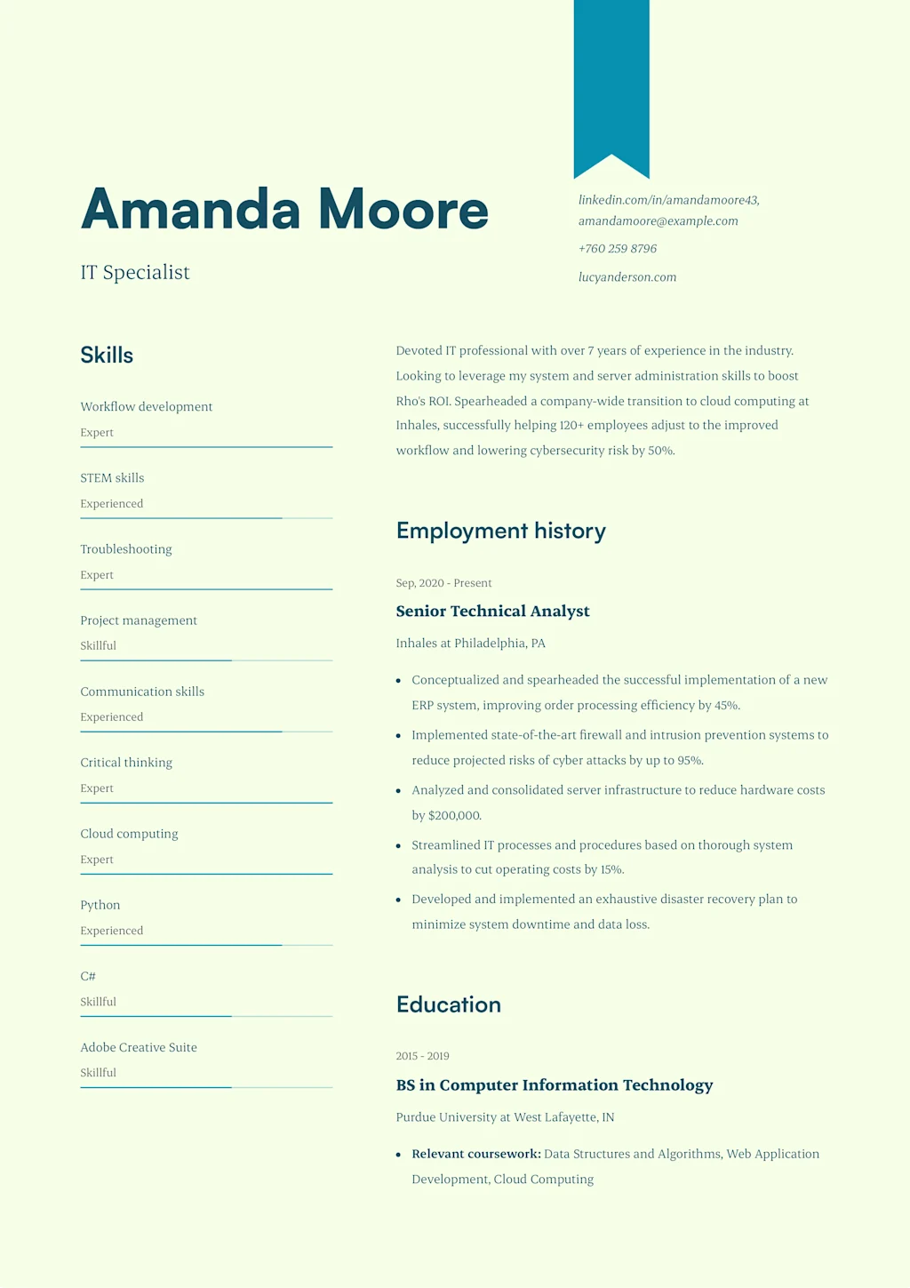 How to Create a Technical Resume in 2023: Tips & Examples