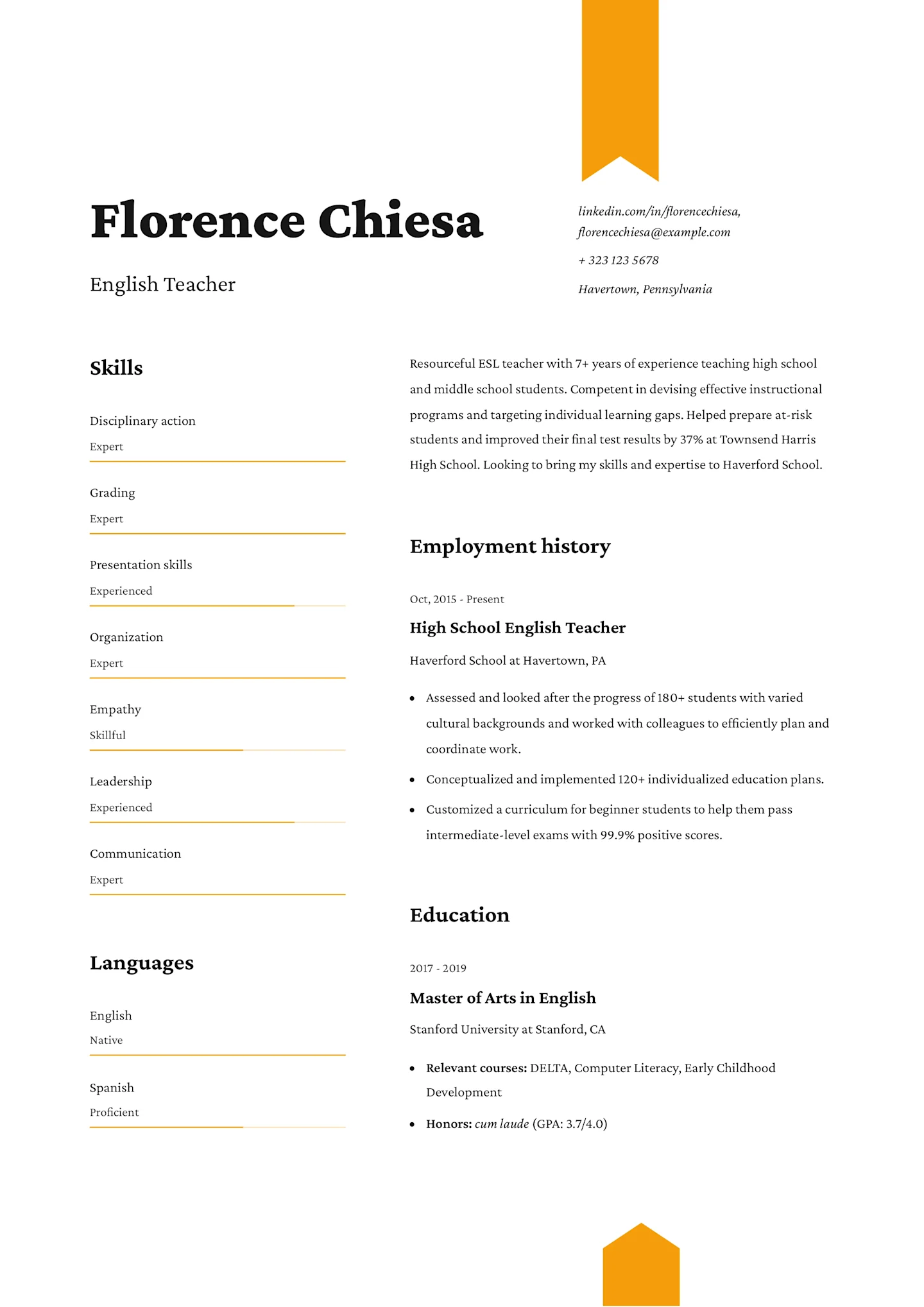 How to Write a Teacher Resume in 2023 [w/ Examples & Tips]