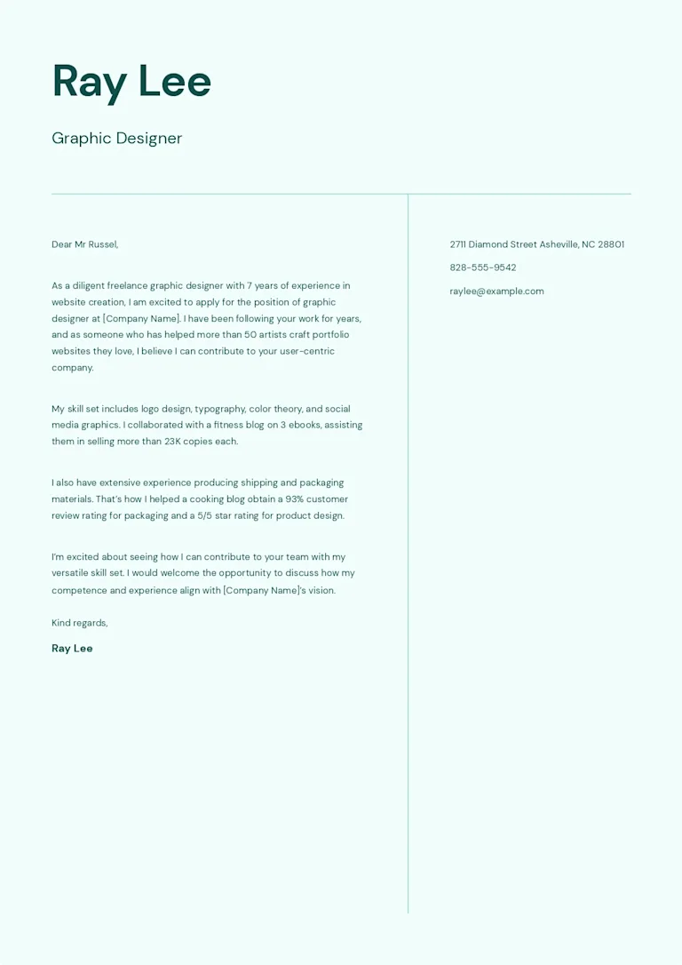 Write a Graphic Design Cover Letter That Will Land You the Job