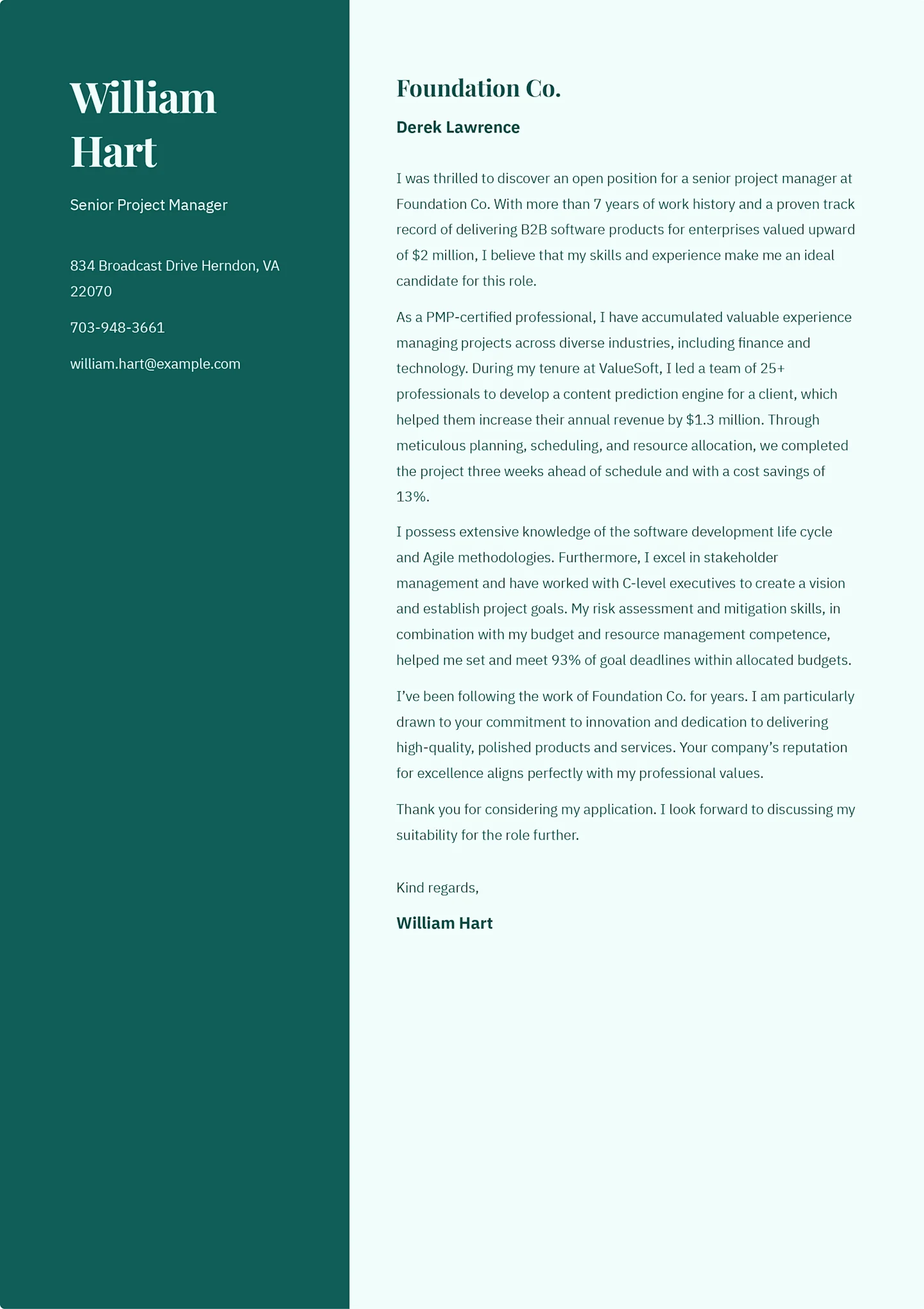 Project Manager Cover Letter Writing Guide with Examples 2023