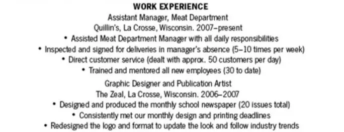 How to List Professional Work Experience on a Resume in 2024