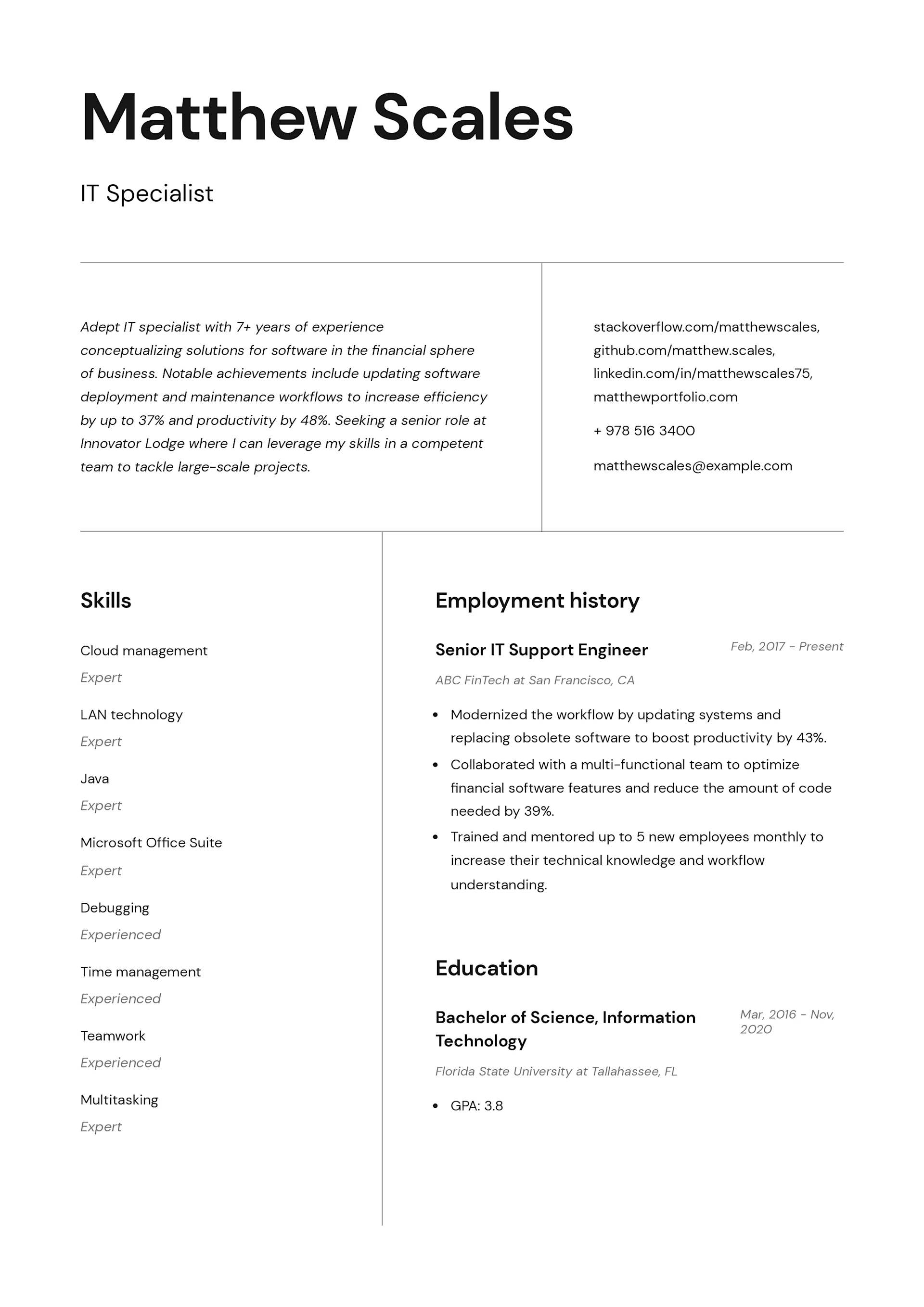 How to Write an IT Resume in 2023 [w/ Examples & Tips]