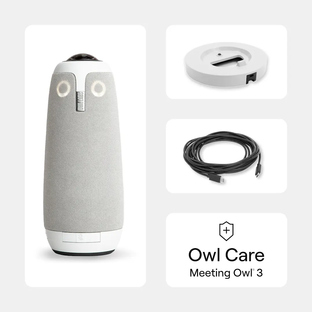 Meeting Owl 4+ 360-Degree, 4K Smart Video Conference Camera, Microphone ...